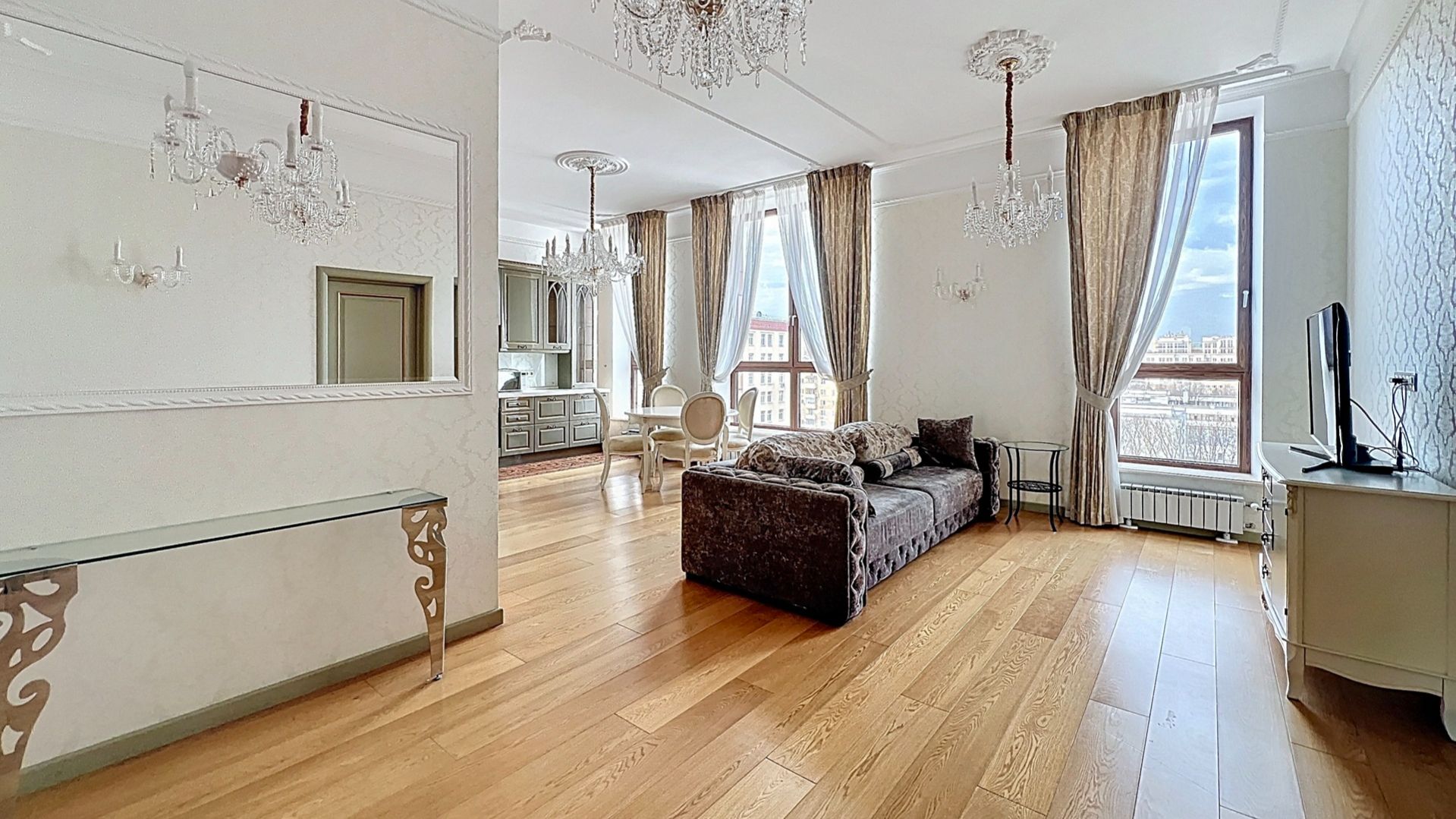 Видовая квартира в клубном доме «Спорт Хаус»! Аренда 4-комнатной квартиры, 168 м² (ID 47684)