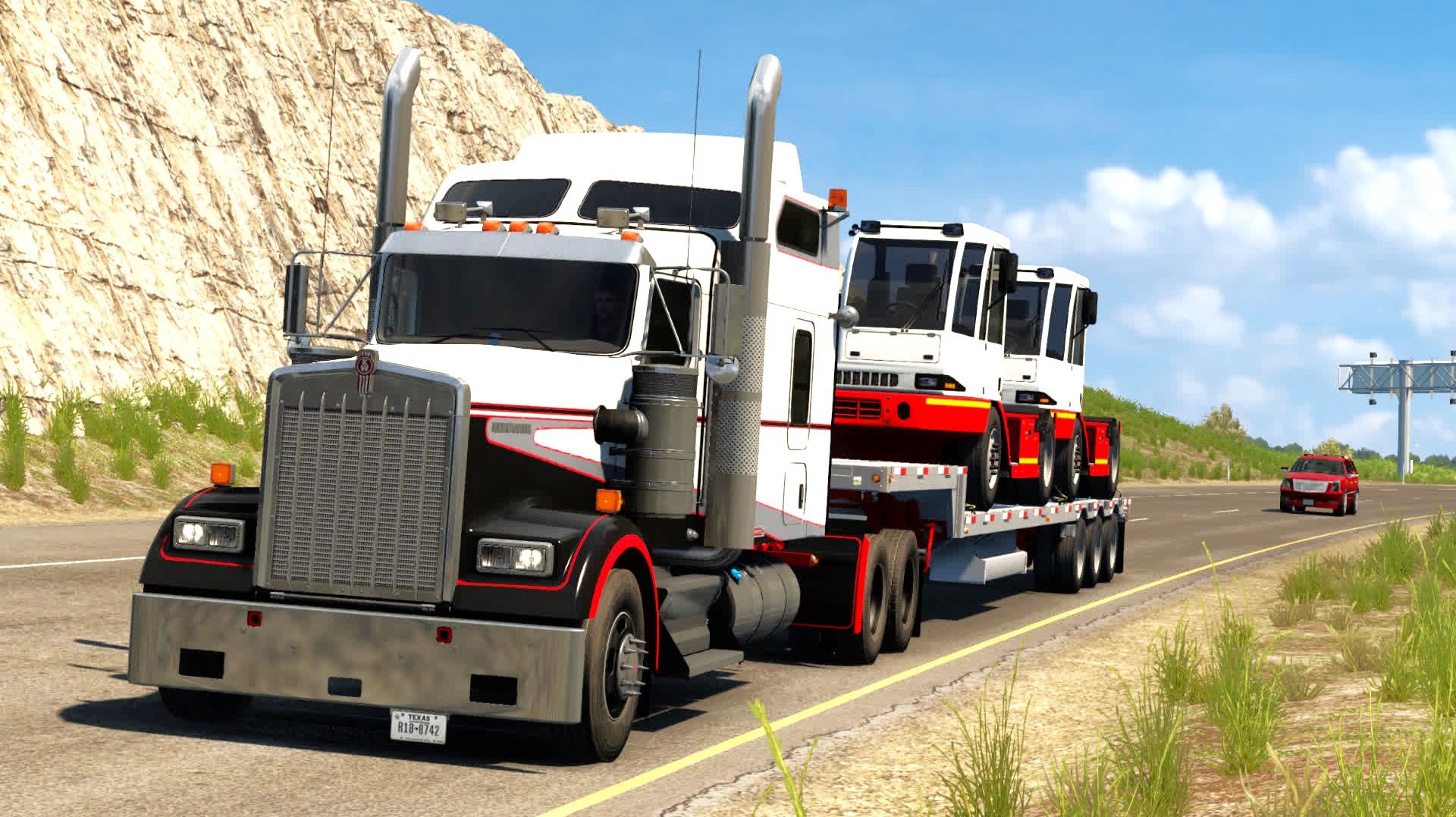 614 / ATS 1.58 / Kenworth W900 / С грузом на Запад.