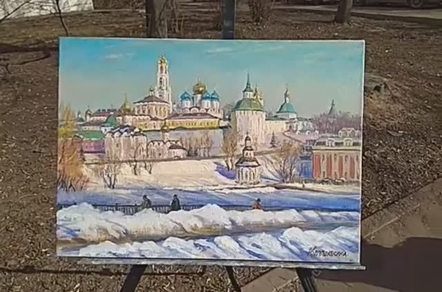569. Вид на Троице-Сергиеву Лавру 40х55, х.м., 2026
