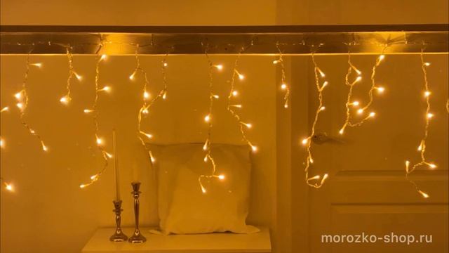 Светодиодная бахрома Качественное освещение (Quality Light) 4.9*0.5 м, PIL240-10-2Y