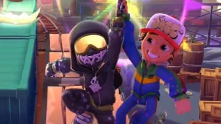 Детские мультики - Ниндзя Ван бегает в доках Subway Surfers City