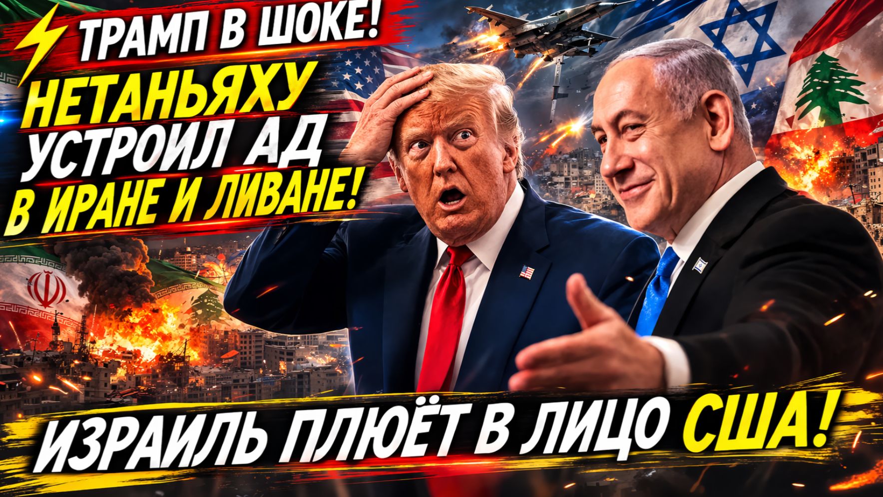 ТРАМП В ШОКЕ! НЕТАНЬЯХУ УСТРОИЛ АД В ИРАНЕ И ЛИВАНЕ! ИЗРАИЛЬ ПЛЮЁТ В ЛИЦО США