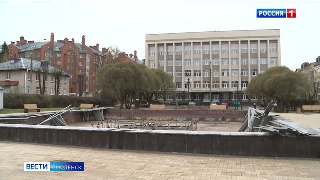 Смоленские фонтаны готовят к запуску