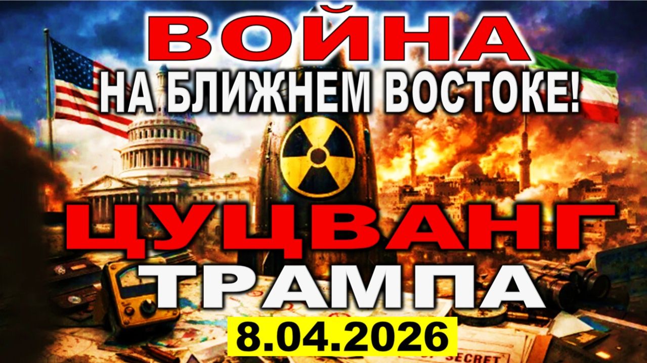 Новости 8 апреля. Война Ирана США Израиля. Цуцванг для Трампа!