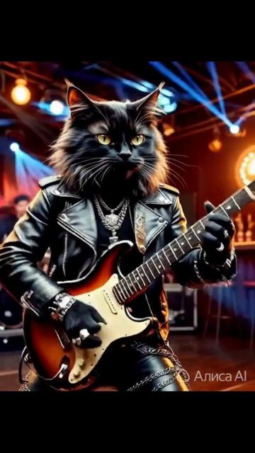 Кот и тяжелый рок