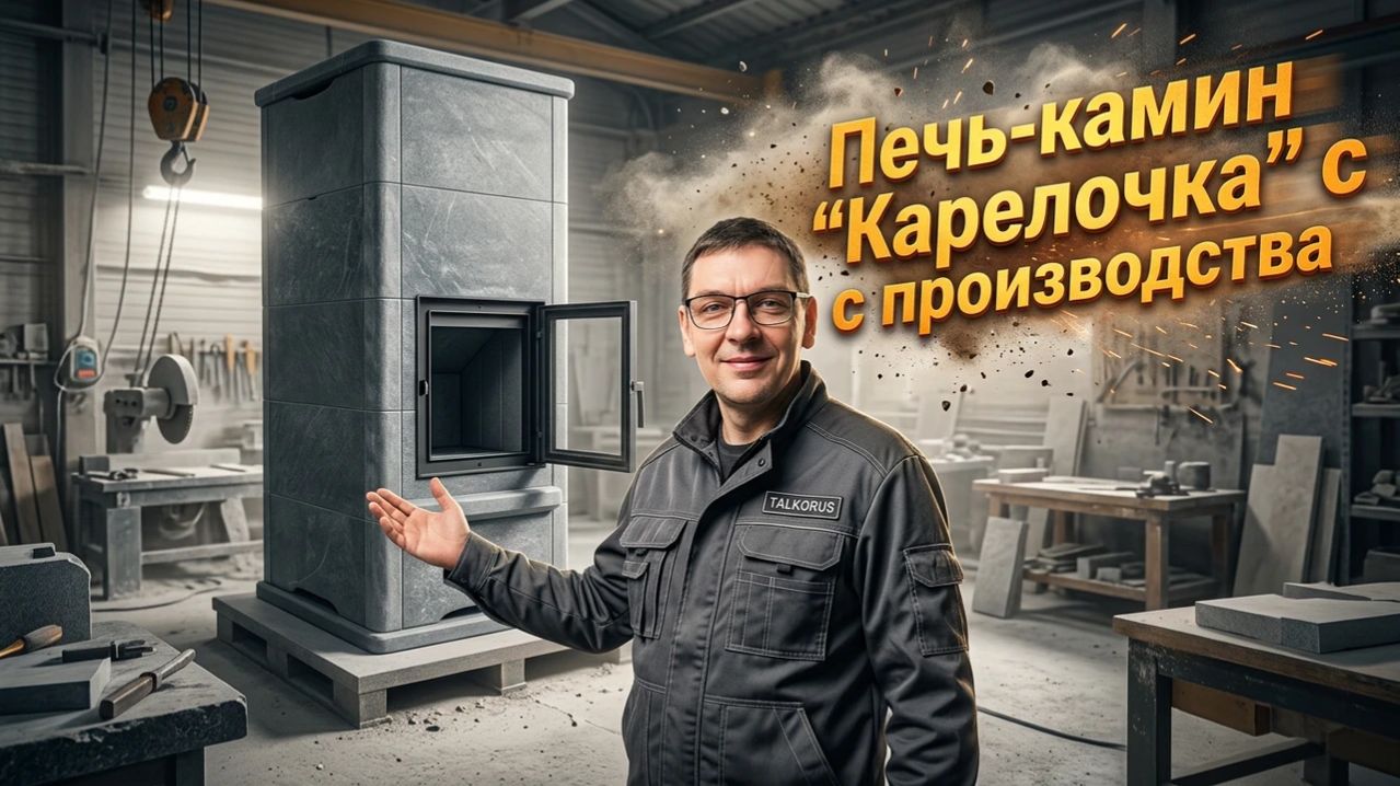 Печь-камин «Карелочка» от Талькорус: почему она быстро нагревает и долго держит тепло?