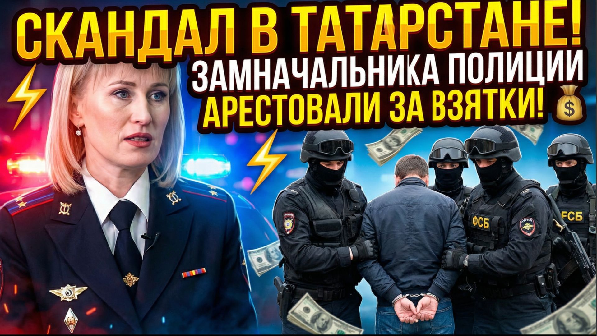 СКАНДАЛ В ТАТАРСТАНЕ! ЗАМНАЧАЛЬНИКА ПОЛИЦИИ АРЕСТОВАЛИ ЗА ВЗЯТКИ!