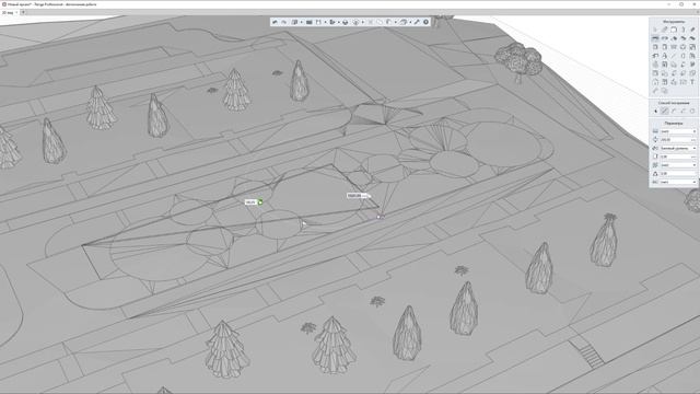 Работа с рельефом в Renga