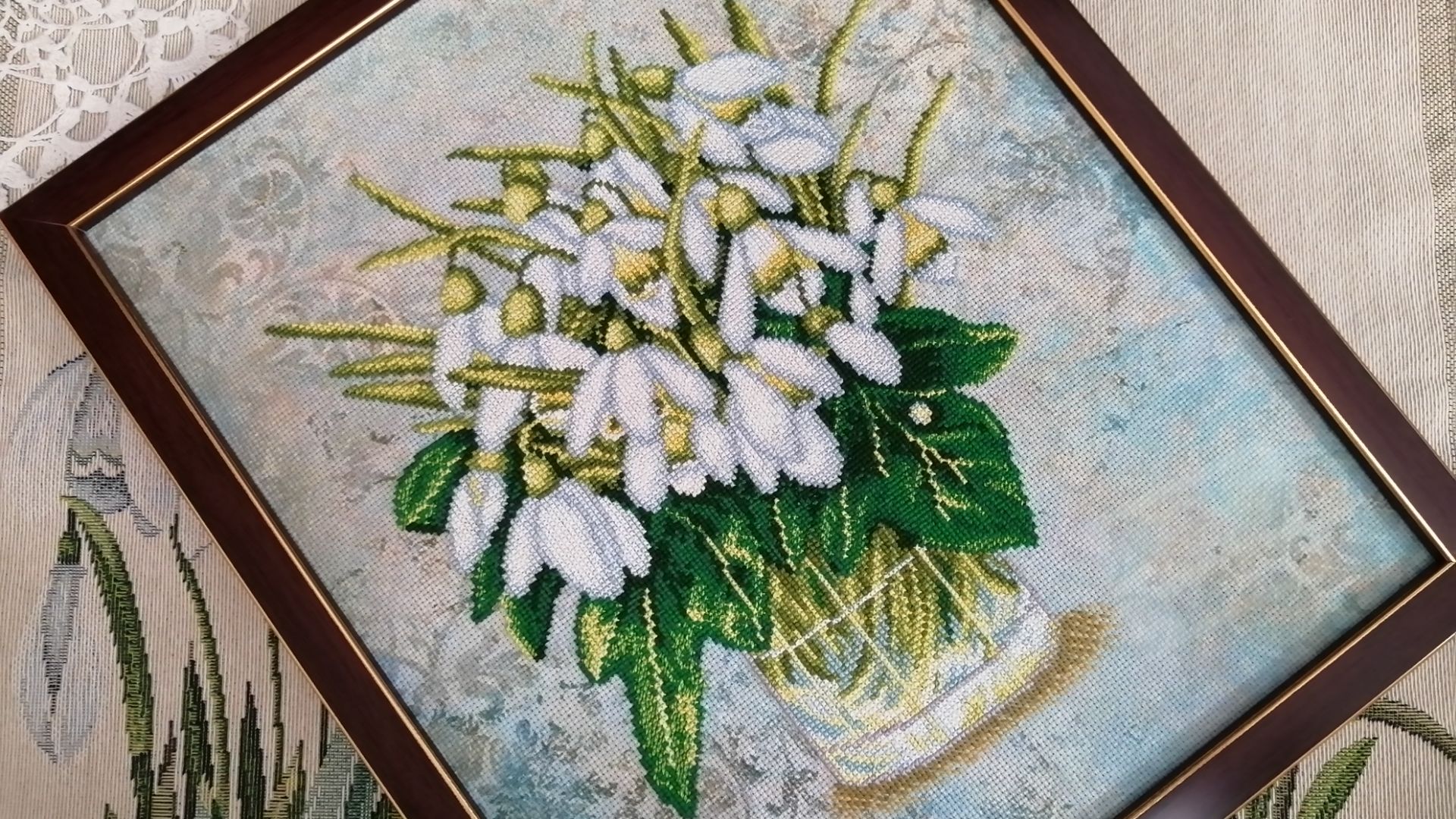 Подснежники (Сделано с любовью, ЦВ-039): готовая и оформленная работа