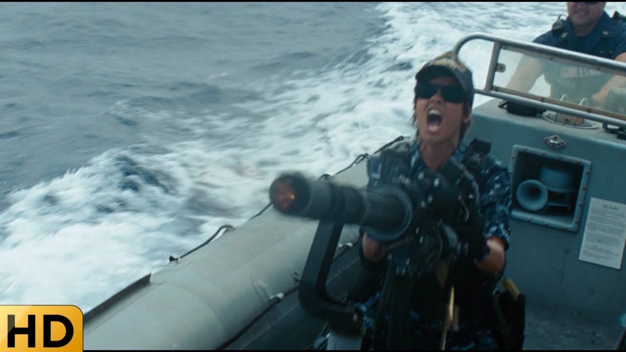 Инопланетяне уничтожают морской флот. Морской бой