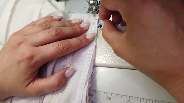 Классический корсет - Урок 9.3. Притачивание юбки к корсету