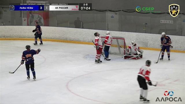 ОБЗОР / ЛЬВЫ НЕВЫ - АВИАКОМПАНИЯ РОССИЯ / 01.03.2026 / ОХЛ САНКТ-ПЕТЕРБУРГ / ДИВИЗИОН ЛЮБИТЕЛЬ 3