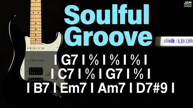 Минусовка Soulful Groovy Blues в тональности G I Jam Track для гитаристов - 96 bpm
