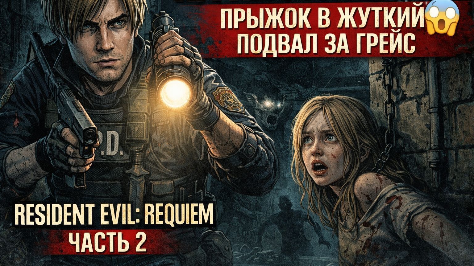 ЛЕОН В ДЕЛЕ! Спуск во тьму | Resident Evil: Requiem - Часть 2