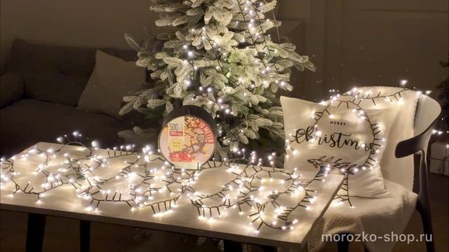 Гирлянда на катушке Koopman Snake Comfort Basic 10 м, 500 теплых белых LED ламп, AX8521300