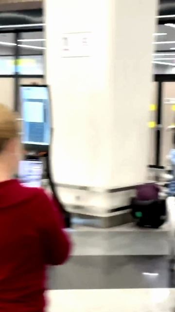 В аэропорту людей встречает робот человек и робот пес