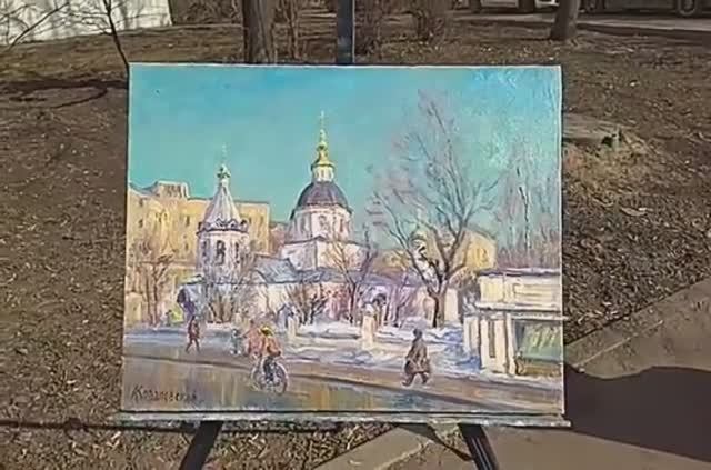 568. Церковь Малое Вознесение Господне на Большой Никитской 40х50, х.м., 2026