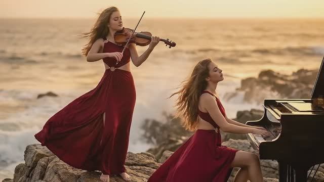 Музыка вечного океана, проникновенные мелодии скрипки, виолончели и фортепиано