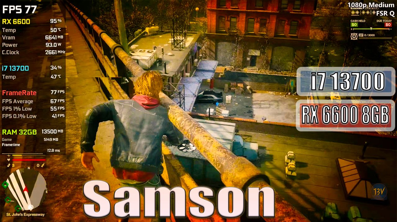 Rx 6600+ i7 13700 5.2GHz   Samson - 4K, 1440P, 1080P