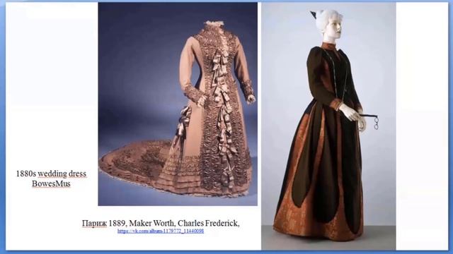 ЖЕНСКИЙ КОСТЮМ 1880-Х ГОДОВ