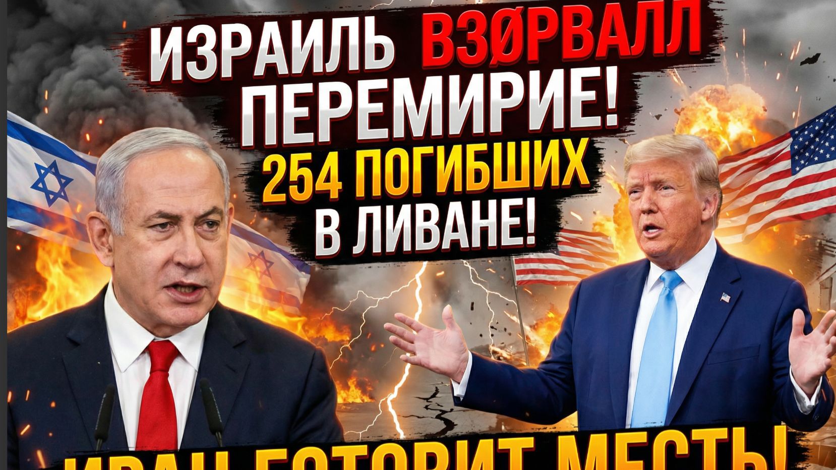⚡💥 ИЗРАИЛЬ ВЗ0РВАЛ ПЕРЕМИРИЕ! 254 ПОГИБШИХ В ЛИВАНЕ! ИРАН ГОТОВИТ МЕСТЬ!