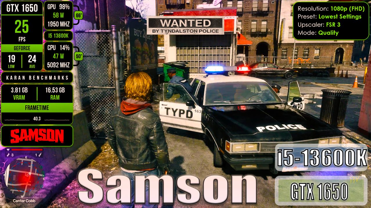 SAMSON  GTX 1650+ i5-13600K (Stock)