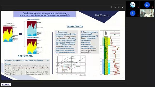 Литолого-петрофизическая модель газовых объектов при отсутствии фильтрации буровых растворов