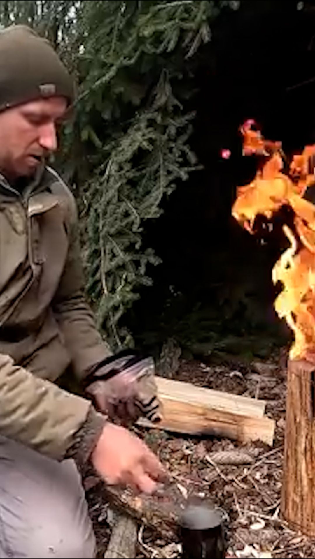 Огонь из пня и Лесной чай