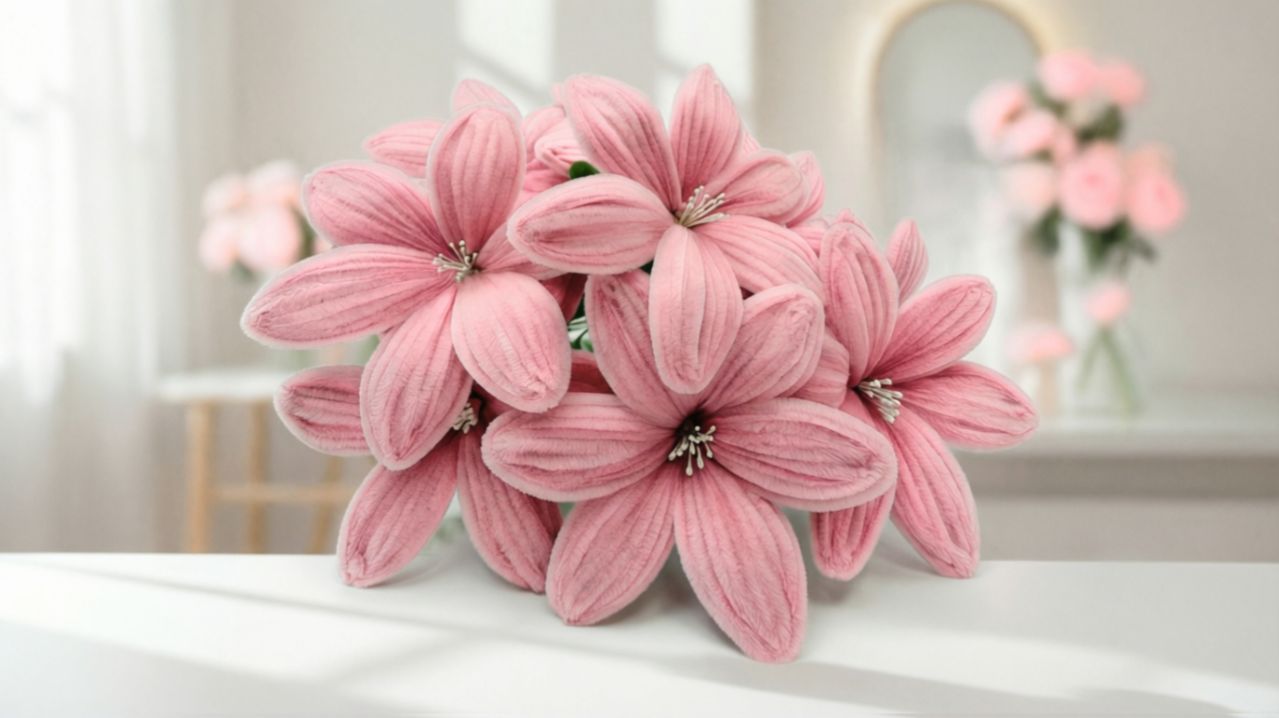 БУКЕТ ЛИЛИЙ ИЗ СИНЕЛЬНОЙ ПРОВОЛОКИ