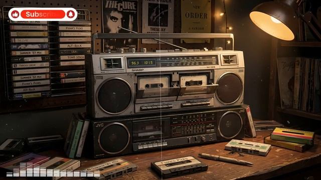 80s Love Songs — Retro Romantic Memories on Cassette Tape Compilation