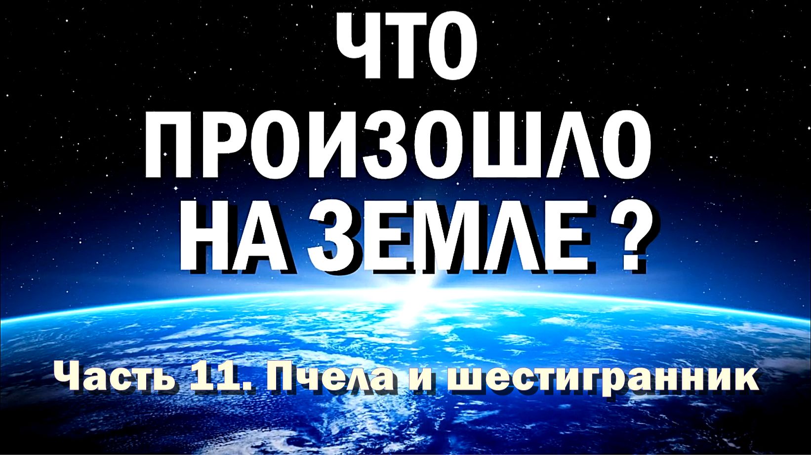Что произошло на Земле. Часть 11. Пчела и шестигранник