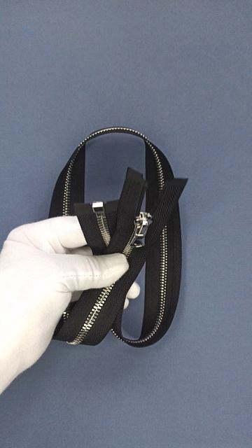 Молния, разъемная, 70 см, Т-5, черная/никель, Артикул 06149