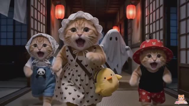 Котики и Привидение