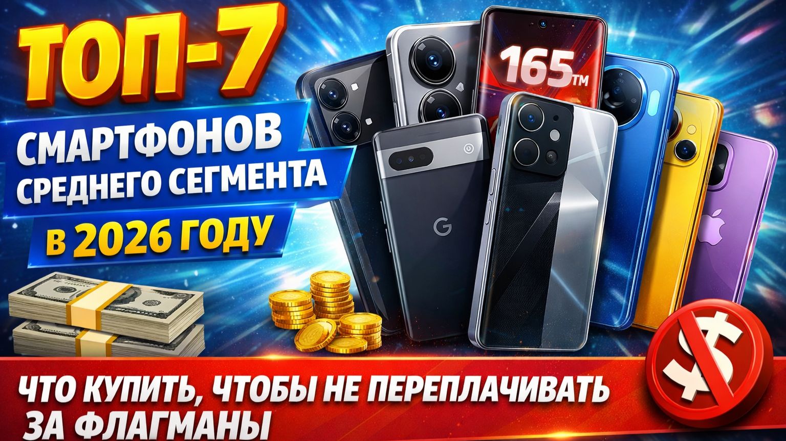 Лучшие смартфоны 2026 — топ-7 среднего сегмента