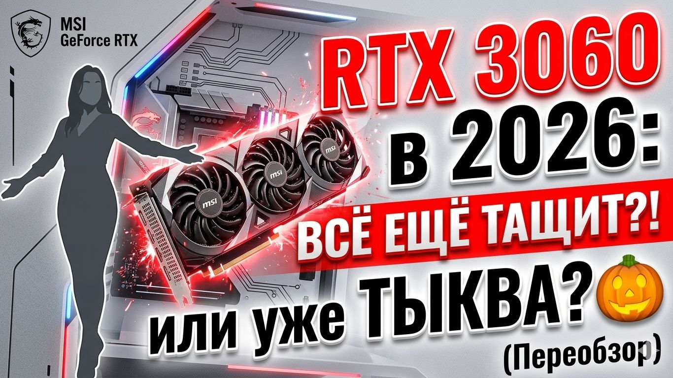 ⚡RTX 3060 в 2026: ВСЁ ЕЩЁ ТАЩИТ ИЛИ УЖЕ ТЫКВА?! 🎃 (Переобзор)#RTX3060
