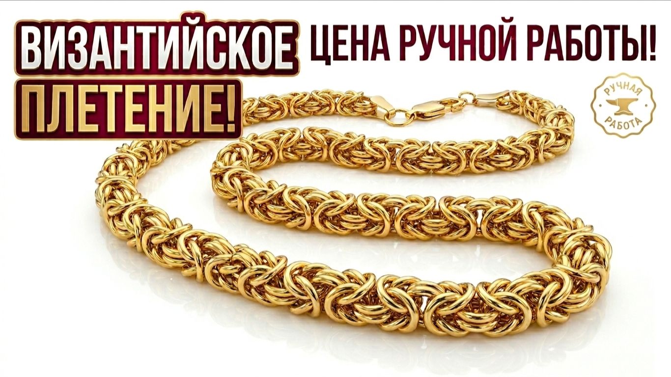 Ювелирное дело. Сколько стоит цепочка ручной работы под названием византийская!