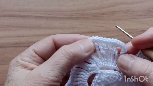 Круглый мотив для кофточки, присоединение.