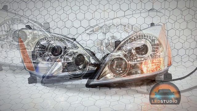 Lexus GX 470 светодиодный тюнинг комплект фар от ledstudio