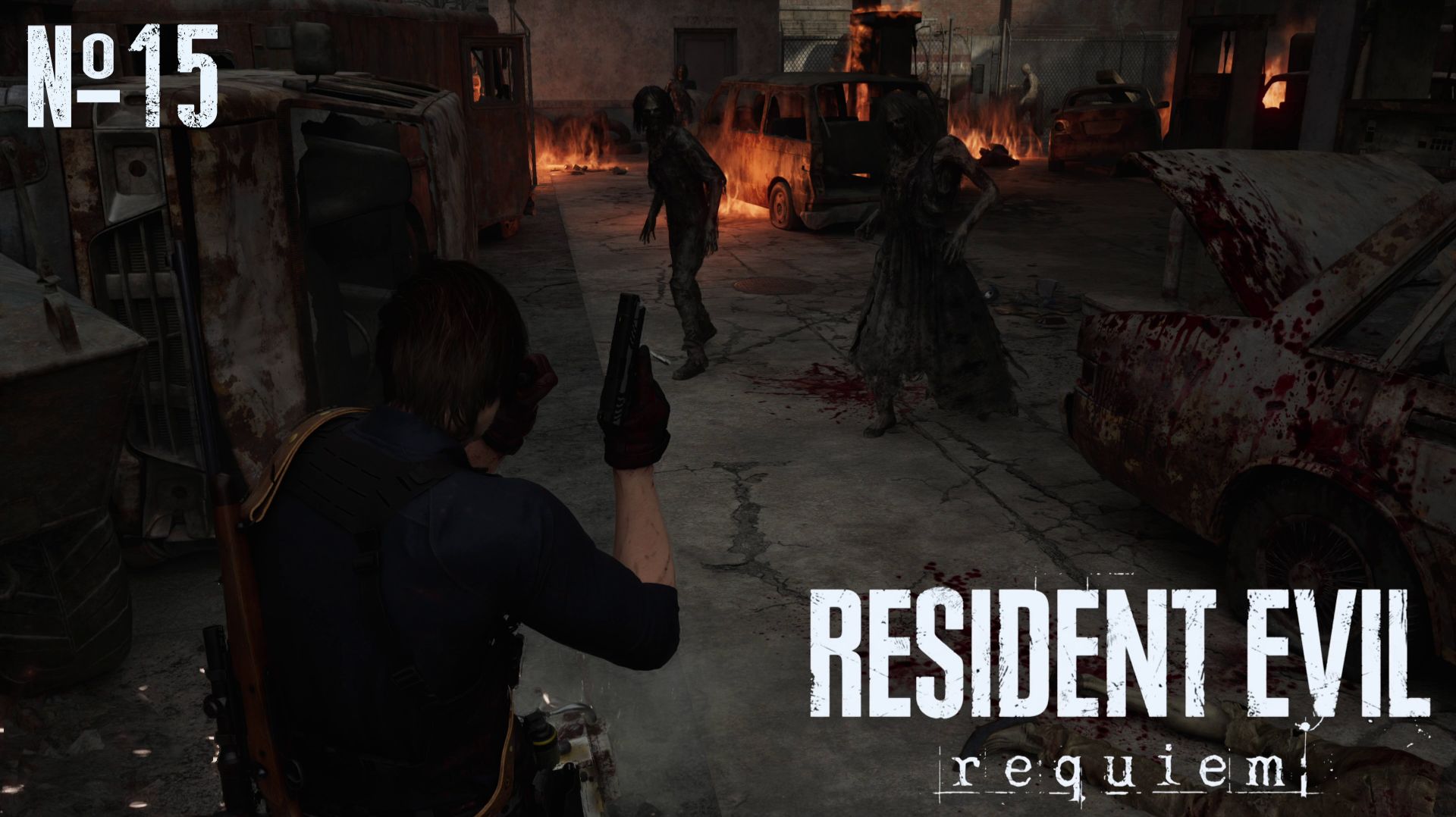 Resident Evil Requiem - ЗАПРАВКА! Бой на бензопилах и зачистка поста BSAA! [#15]