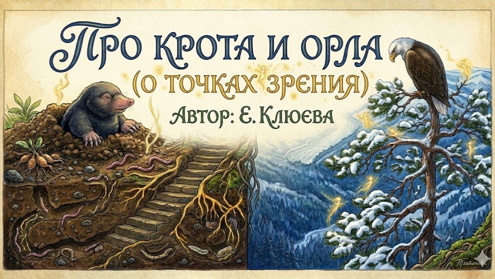 Про Крота и Орла (О точках зрения). Автор: Е. Клюева