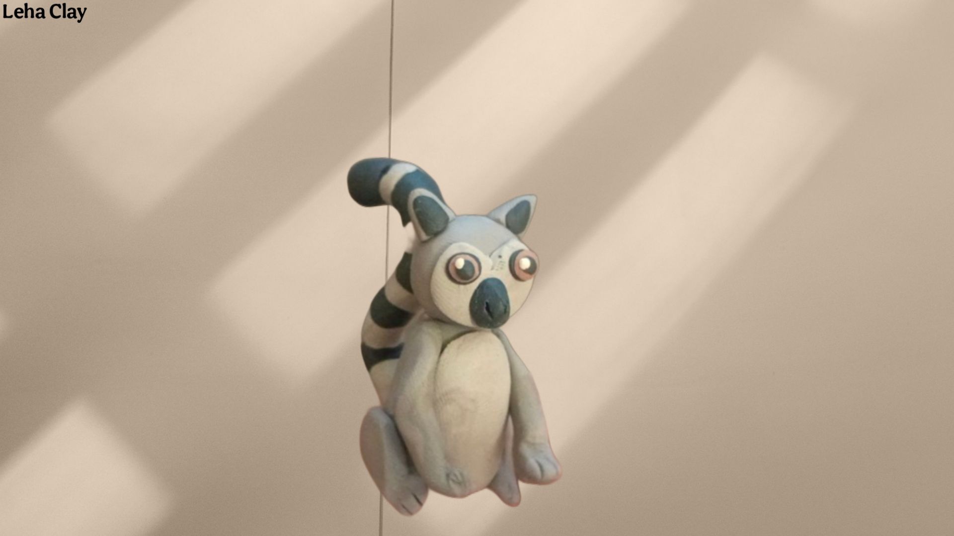 Как слепить Лемура из пластилина / Лемур из пластилина / Лепка Лемура из воздушного пластилина