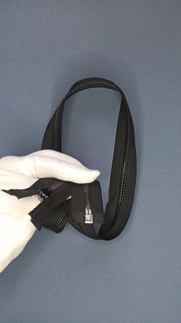 Молния, разъемная, 70 см, Т-5, черная/черный, Артикул 04142