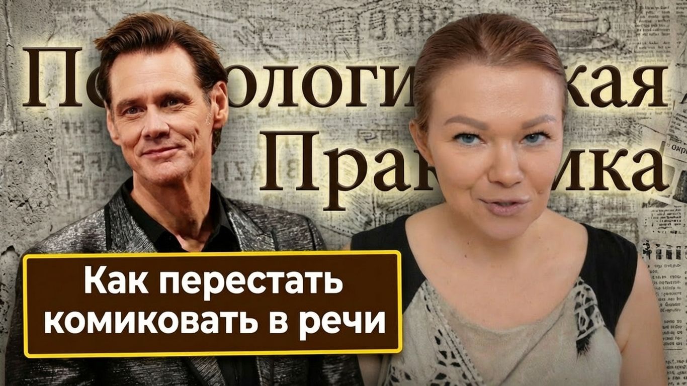 Как перестать комиковать в речи при любой коммуникации. Психологическая практика