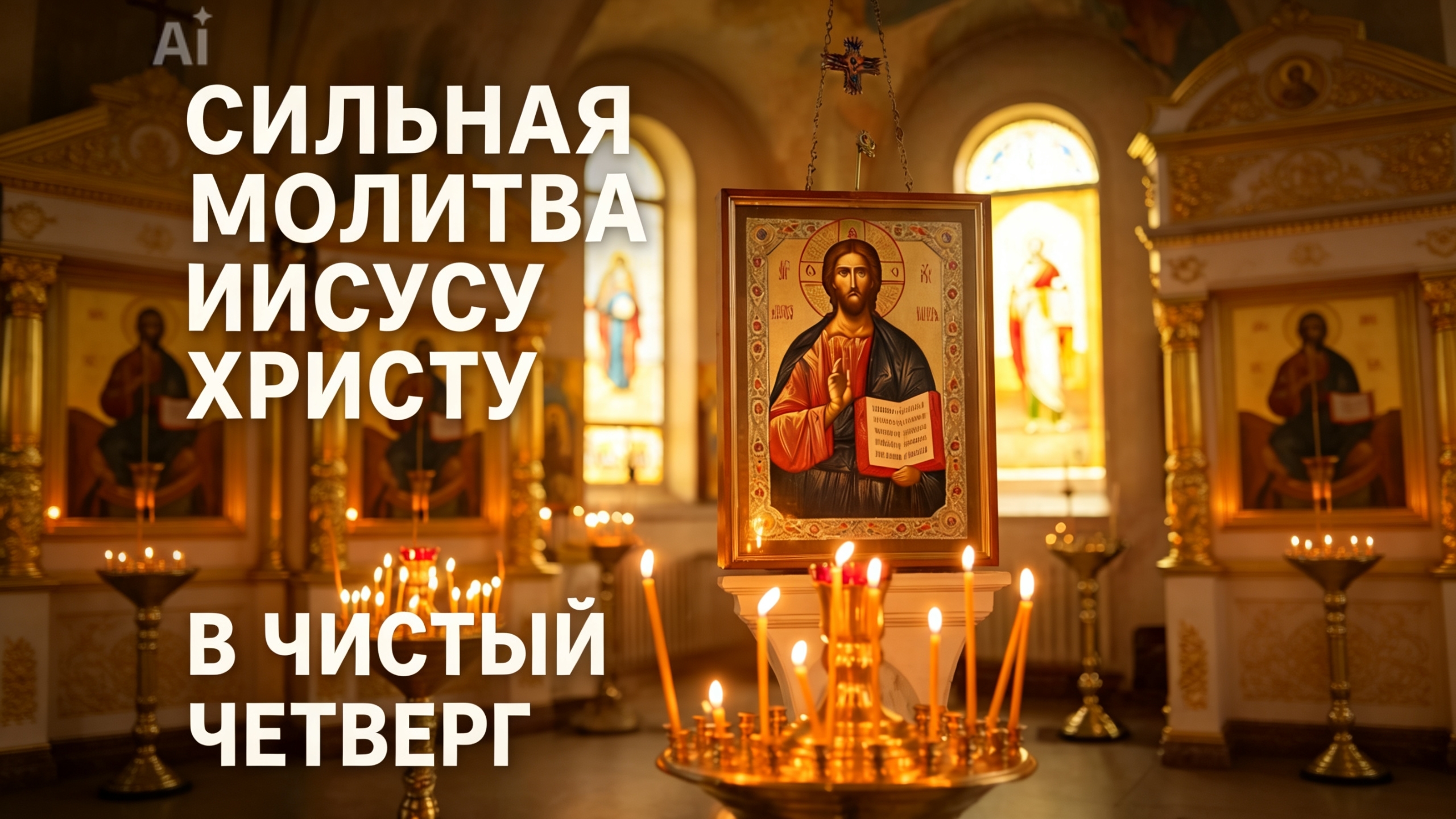 Сильная молитва Иисусу Христу в чистый четверг