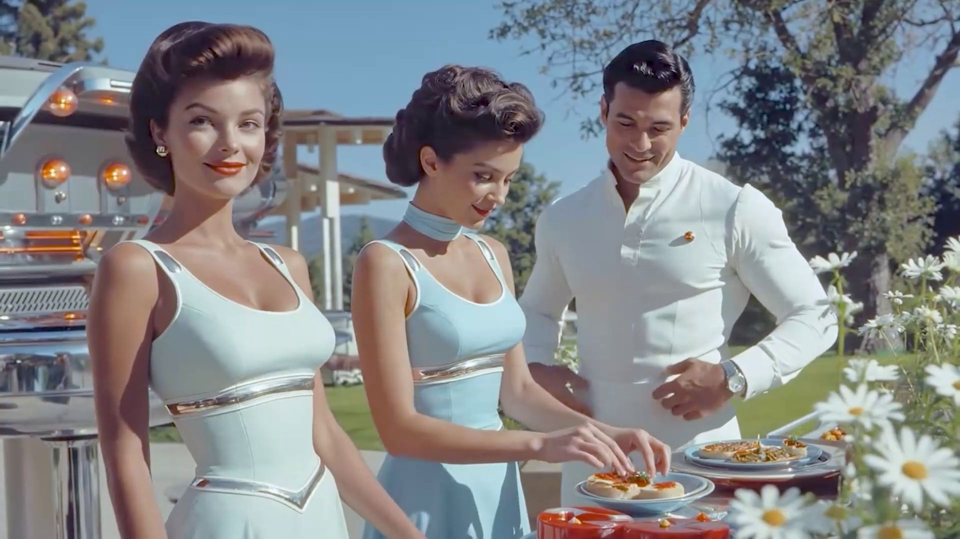 Тихий и спокойный AI ретро джаз 50-х