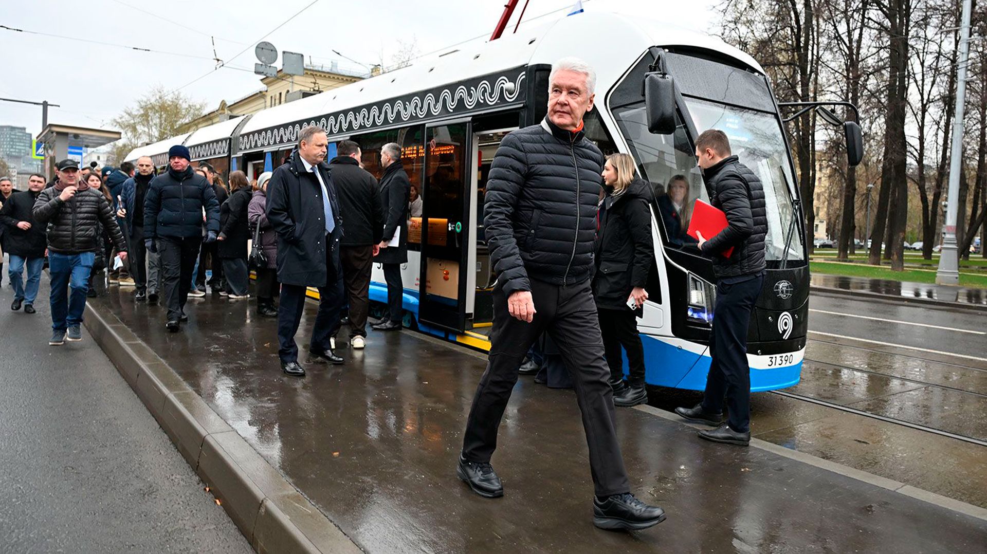 Сергей Собянин открыл второй Московский трамвайный диаметр Т2