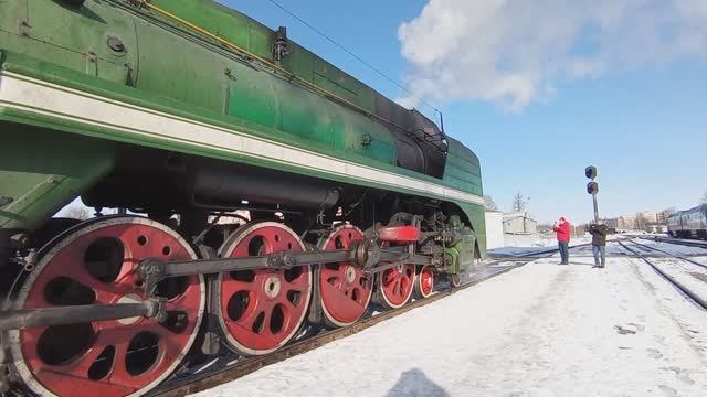 Паровоз П36 в Рыбинске и на станции Лом (2021)