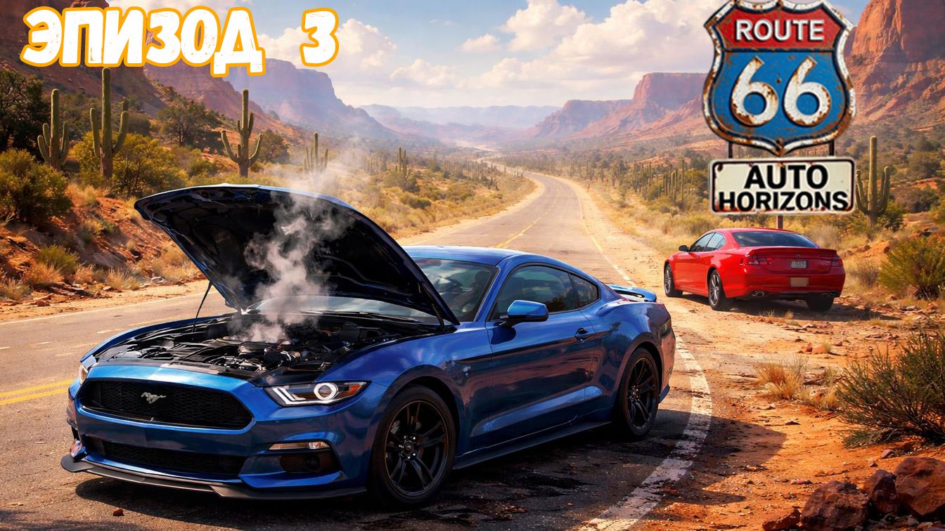 Мы проехали по шоссе 66 на двух американских маслкарах - эпизод 3 🔸 Авто-Горизонты