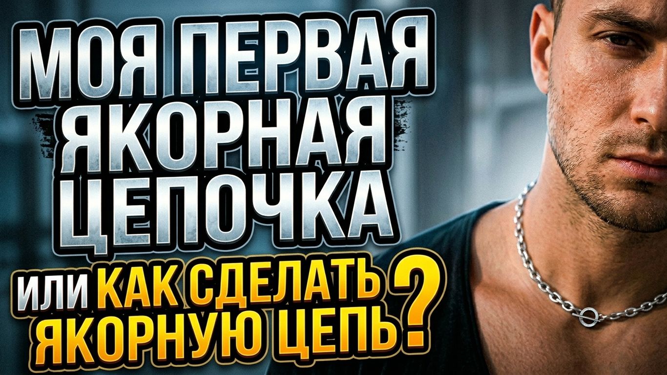 Моя первая якорная цепь! Или как сделать якорную цепь.