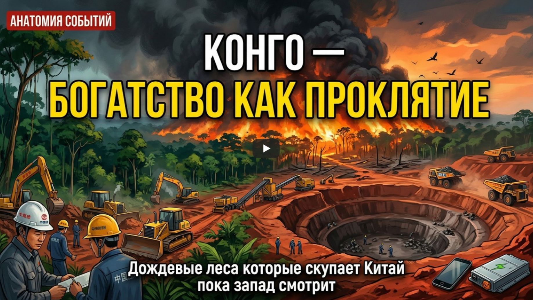 Что общего между вашим смартфоном и сгоревшими джунглями Конго